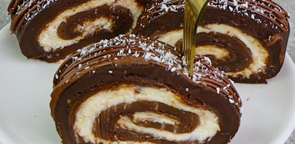 No-cook coconut and chocolate roll: the recipe for a simple and ...