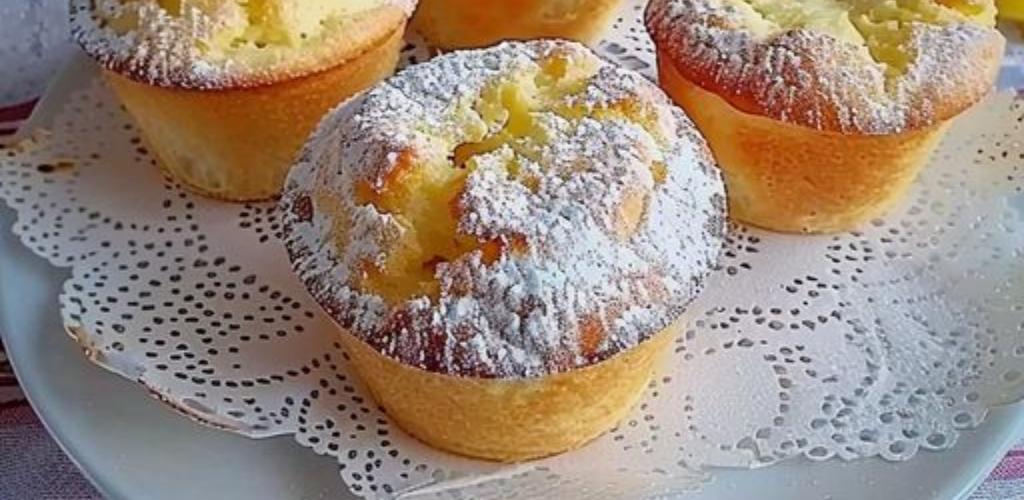 Quark muffins with custard ready for the oven in just a few minutes ...